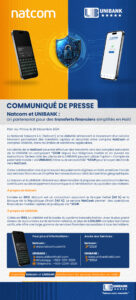 Communiqué de Presse | Natcom et UNIBANK, un partenariat pour des ...